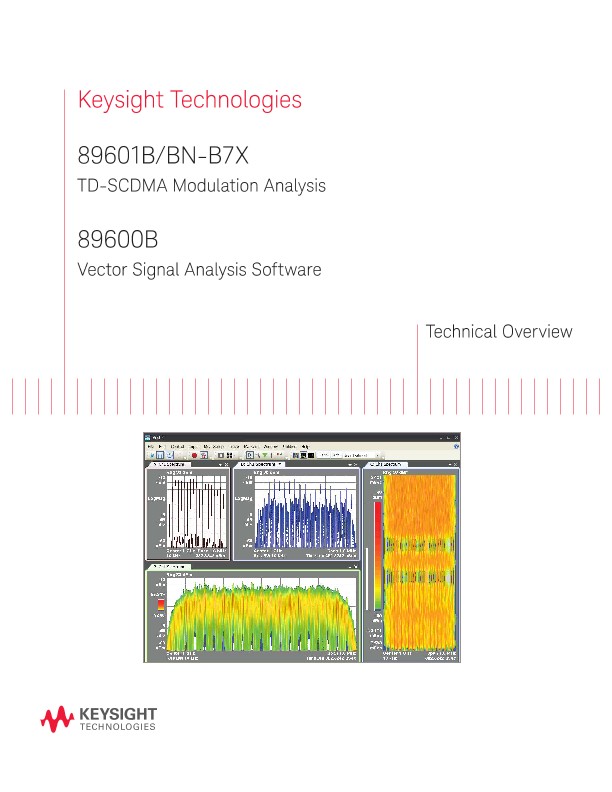 89601B/BN-B7X TD-SCDMA Modulation Analysis, 89600B Vector Signal Analysis Software PDF Asset ...
